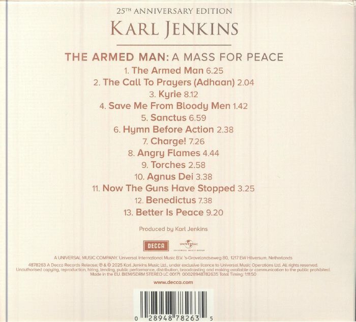 Karl JENKINS - The Armed Man: A Mass For Peace (25th Anniversary ...