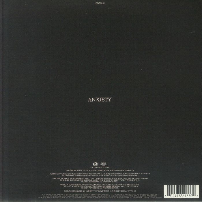 DOECHII - Anxiety Vinyl at Juno Records.