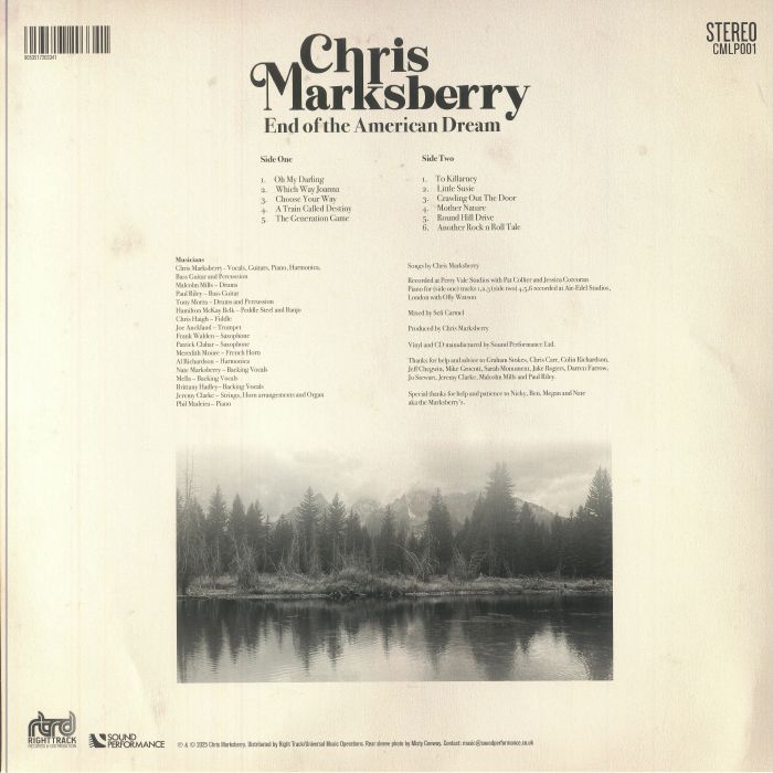 Chris MARKSBERRY - End Of The American Dream Vinyl at Juno Records.