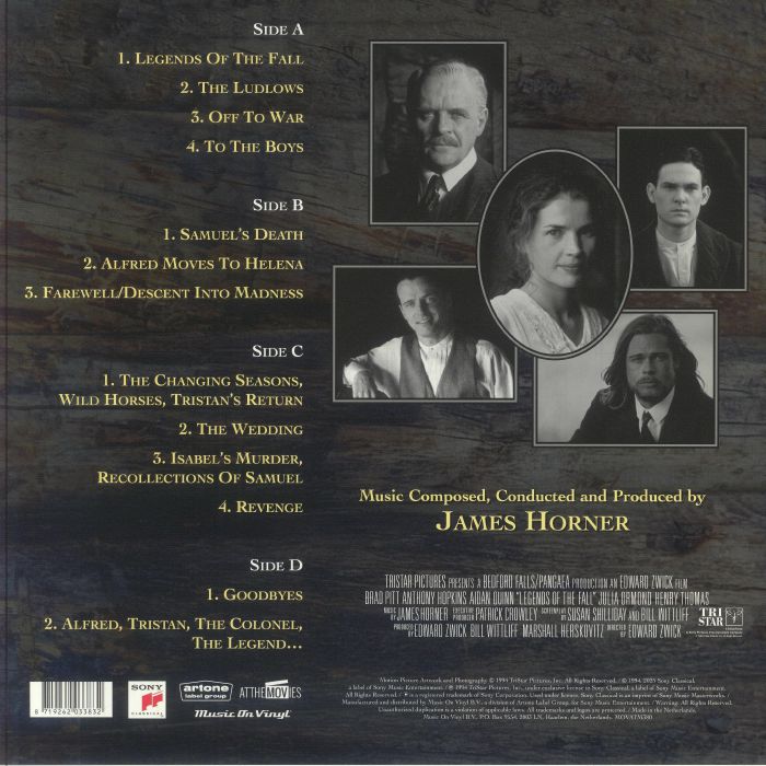 James HORNER - Legends Of The Fall (Soundtrack) (30th Anniversary ...