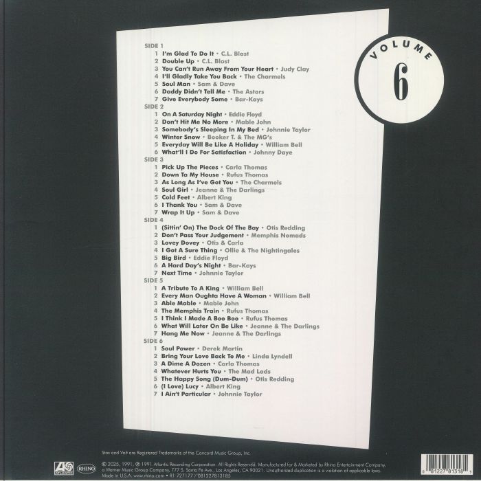 VARIOUS - The Complete Stax/Volt Singles 1959-1968: Volume 6 Vinyl at ...