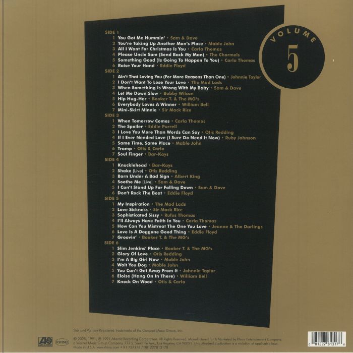 VARIOUS - The Complete Stax/Volt Singles 1959-1968: Volume 5 Vinyl at ...