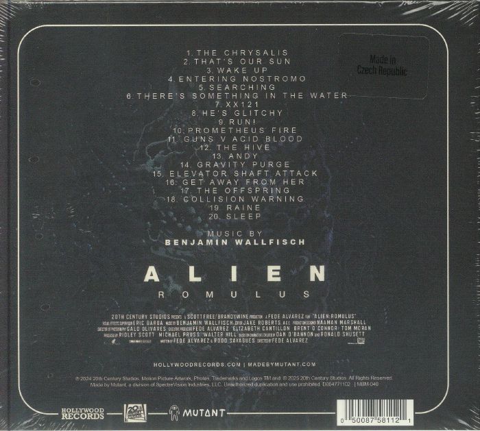 Benjamin WALLFISCH - Alien: Romulus (Soundtrack) CD at Juno Records.