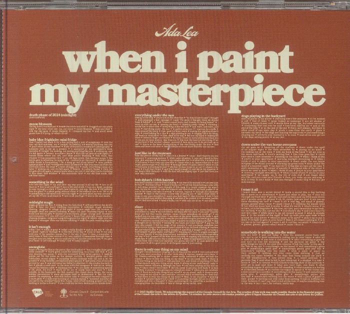 ADA LEA - When I Paint My Masterpiece CD at Juno Records.