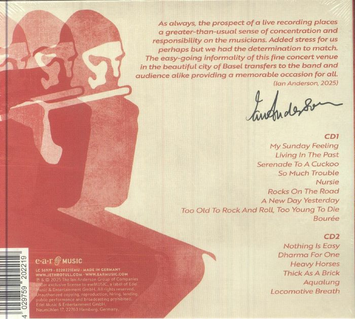 Jethro TULL - Live From Baloise Session CD at Juno Records.