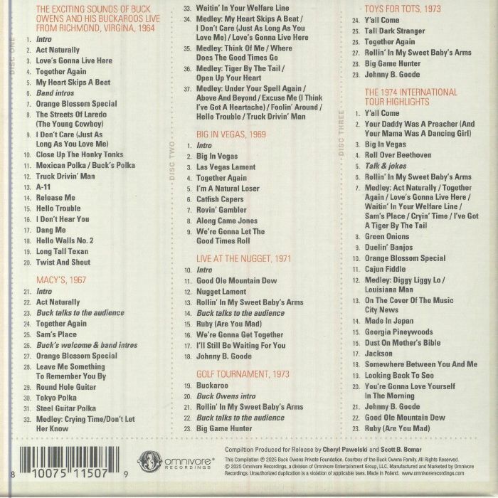 Buck OWENS & HIS BUCKAROOS - Adios Farewell Goodbye Good Luck So Long ...
