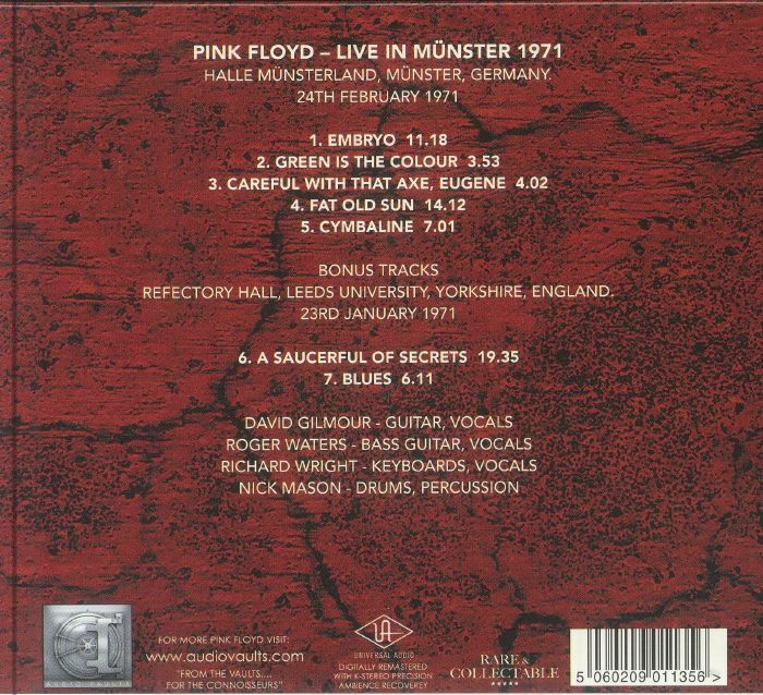 PINK FLOYD - Live In Munster 1971 CD at Juno Records.
