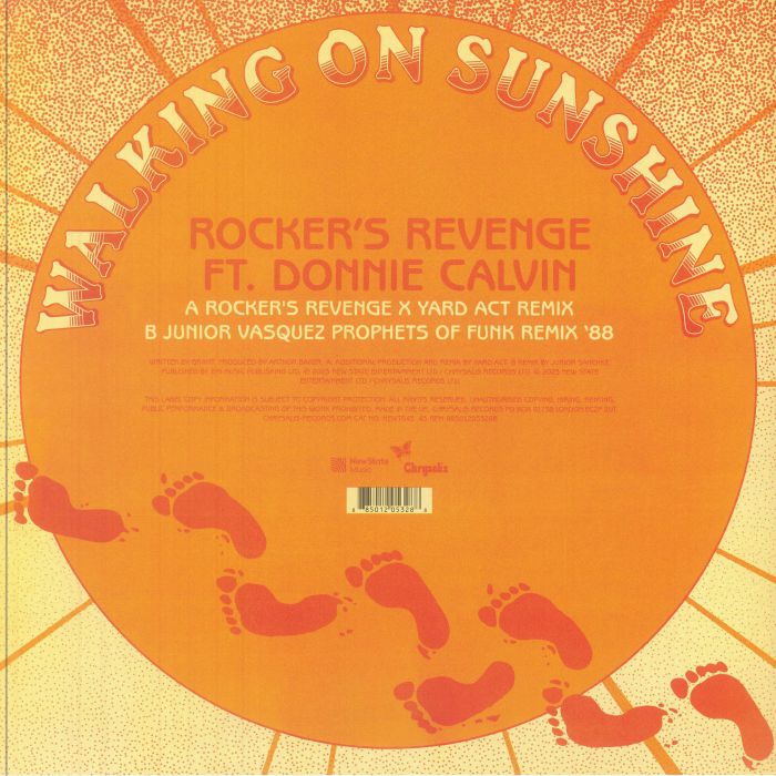 ROCKERS REVENGE feat DONNIE CALVIN - Walking On Sunshine Vinyl at Juno ...
