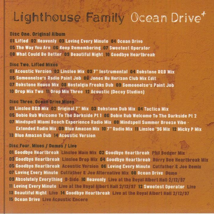 LIGHTHOUSE FAMILY - Ocean Drive (30th Anniversary Deluxe Edition) CD at ...