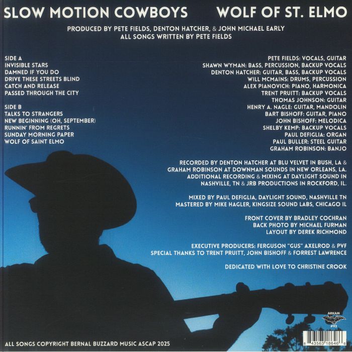 SLOW MOTION COWBOYS - Wolf Of St Elmo Vinyl at Juno Records.