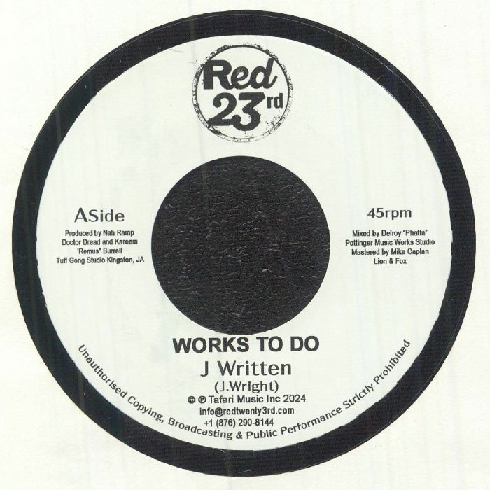 J WRITTEN - Works To Do Vinyl at Juno Records.