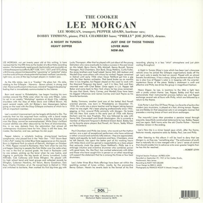 Lee MORGAN - The Cooker (reissue) Vinyl at Juno Records.
