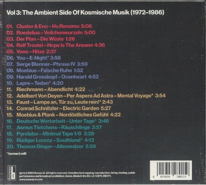 VARIOUS - Silberland Vol 3: The Ambient Side Of Kosmische Musik 1972 ...