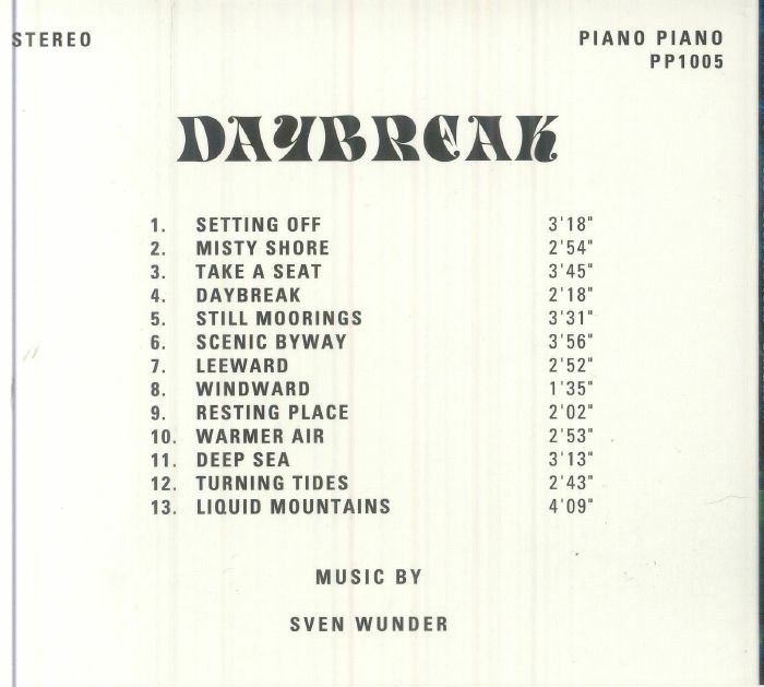 Sven WUNDER - Daybreak CD at Juno Records.