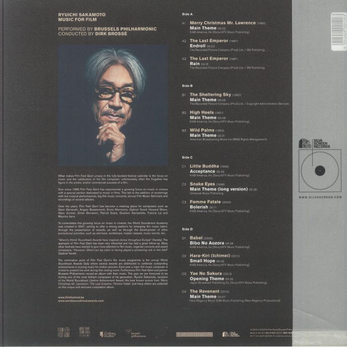 Ryuichi SAKAMOTO - Music For Film Vinyl at Juno Records.