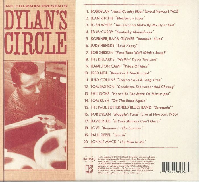 Jac HOLZMAN/VARIOUS - Jac Holzman Presents: Dylan's Circle CD at Juno Records.