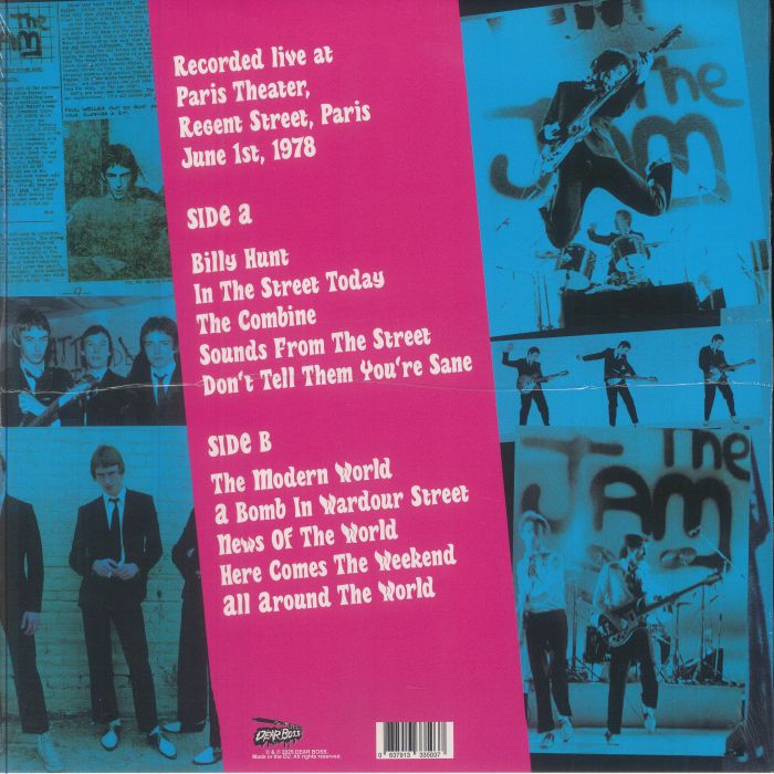 The JAM - Paris Moderne: Live At Paris Theater Regent Street Paris June ...