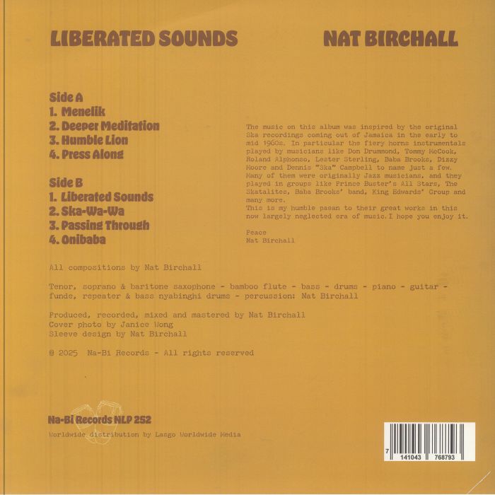 Nat BIRCHALL - Liberated Sounds (mono) Vinyl at Juno Records.