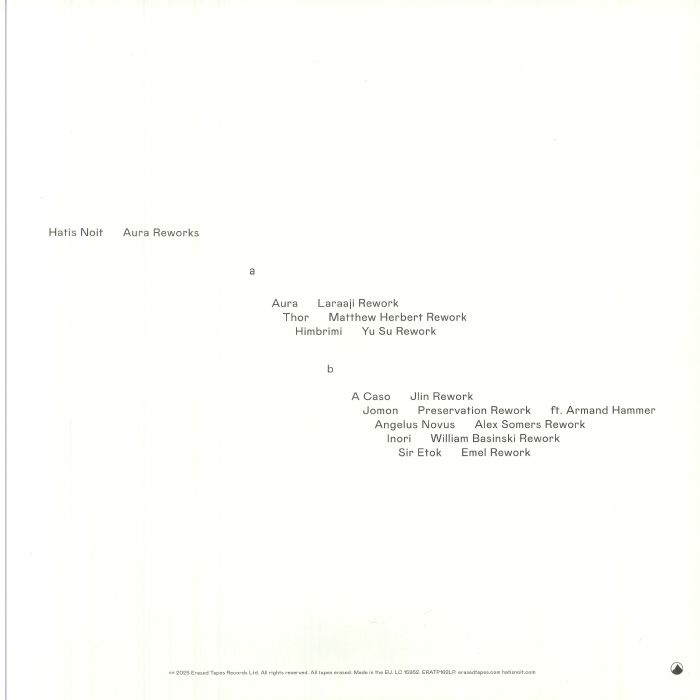 Hatis NOIT - Aura Reworks Vinyl at Juno Records.