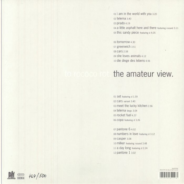 TO ROCOCO ROT - The Amateur View (Expanded Edition) (remastered) Vinyl ...