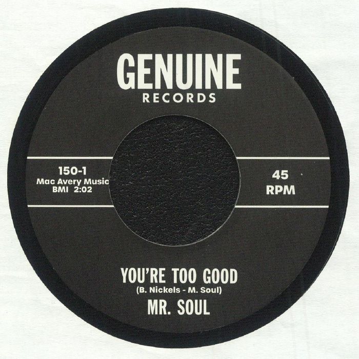 MR SOUL - You're Too Good Vinyl at Juno Records.