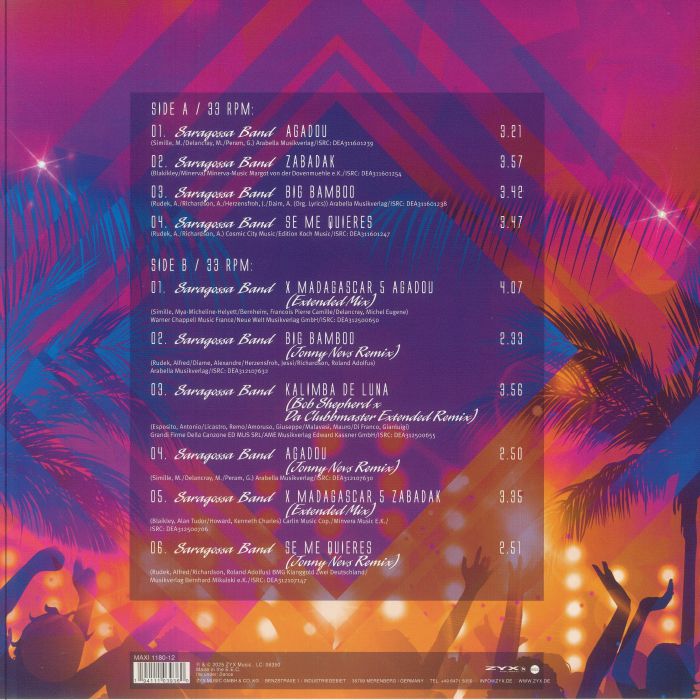 SARAGOSSA BAND - Original Hits & Remixes Vinyl at Juno Records.