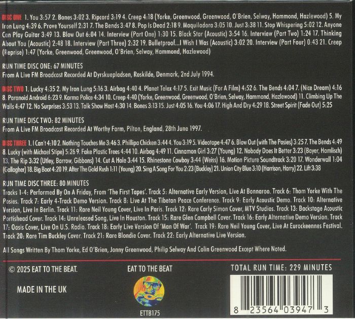 RADIOHEAD - Transmission Impossible: Radio Broadcasts & Rarities CD at ...