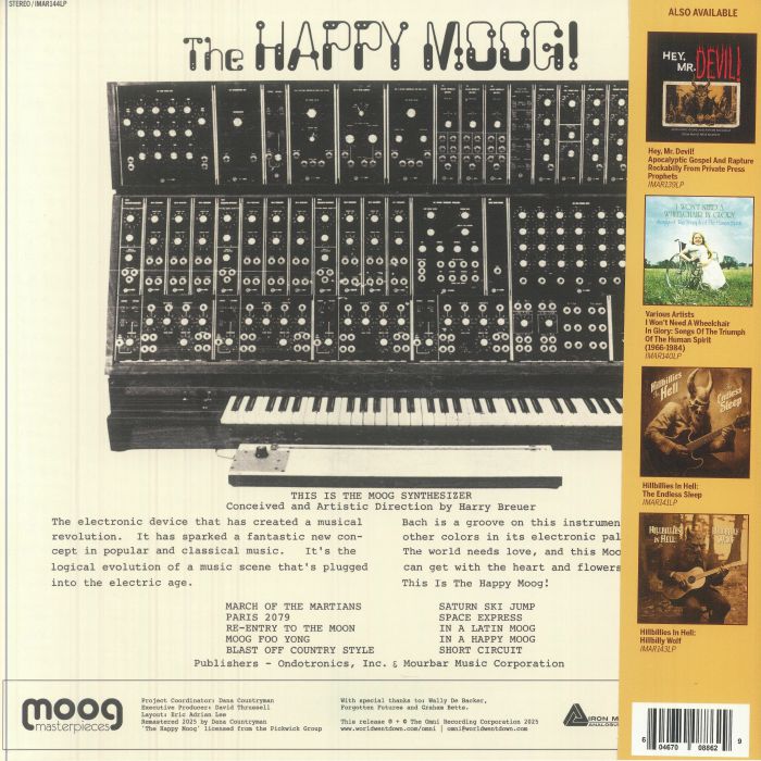 Jean Jacques PERREY/HARRY BREUER - The Happy Moog Vinyl at Juno Records.