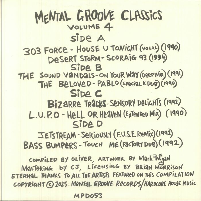 VARIOUS - Mental Groove Classics Vol 4 Vinyl at Juno Records.