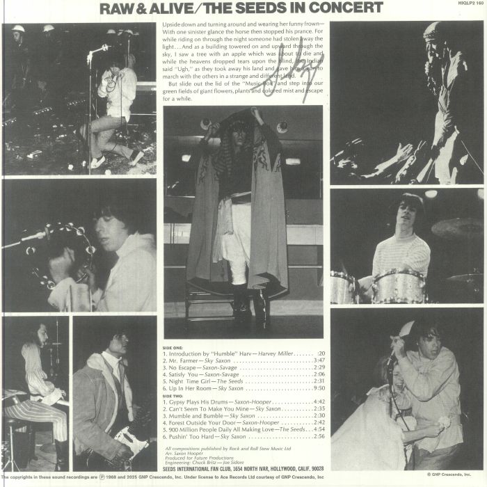 The SEEDS - Raw & Alive (Deluxe Edition) Vinyl at Juno Records.