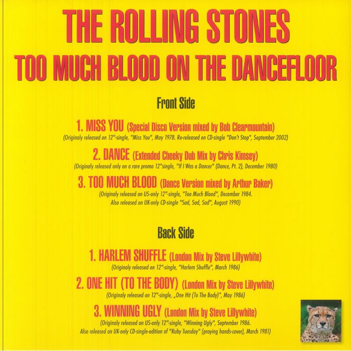 The ROLLING STONES - Too Much Blood On The Dancefloor Vinyl at Juno ...