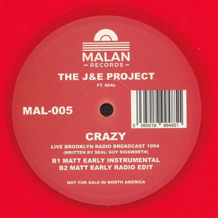 The J & E PROJECT feat SEAL - Crazy Vinyl at Juno Records.