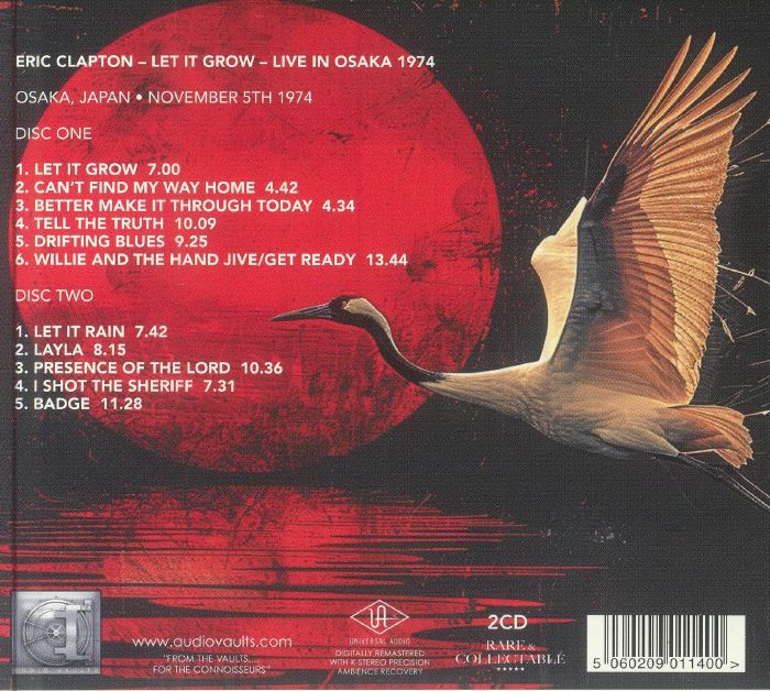 Eric CLAPTON - Let It Grow: Live In Osaka 1974 CD at Juno Records.