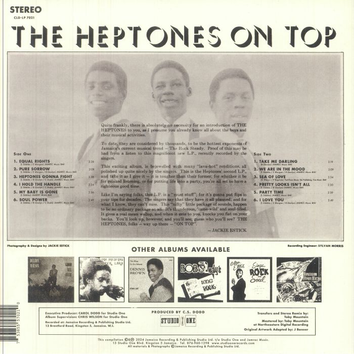 The HEPTONES - On Top (remastered) Vinyl at Juno Records.