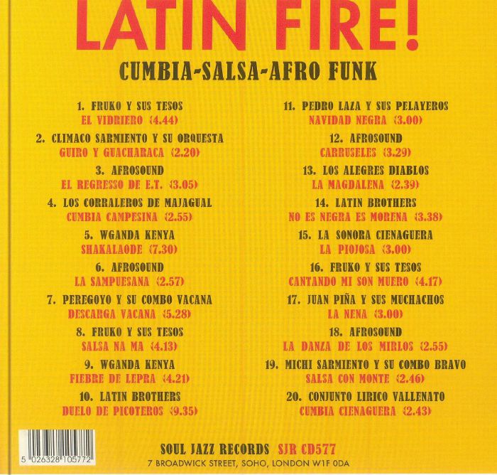 VARIOUS - Latin Fire! Tropical Dance Music From Discos Fuentes Colombia ...