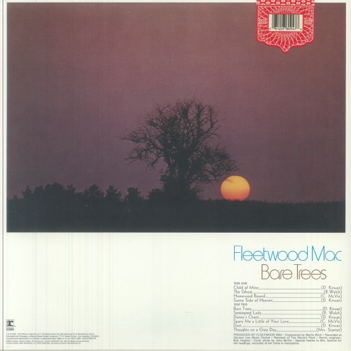 Fleetwood Mac Bare Trees Rhino Reserve Rocktober 2025 Vinyl At