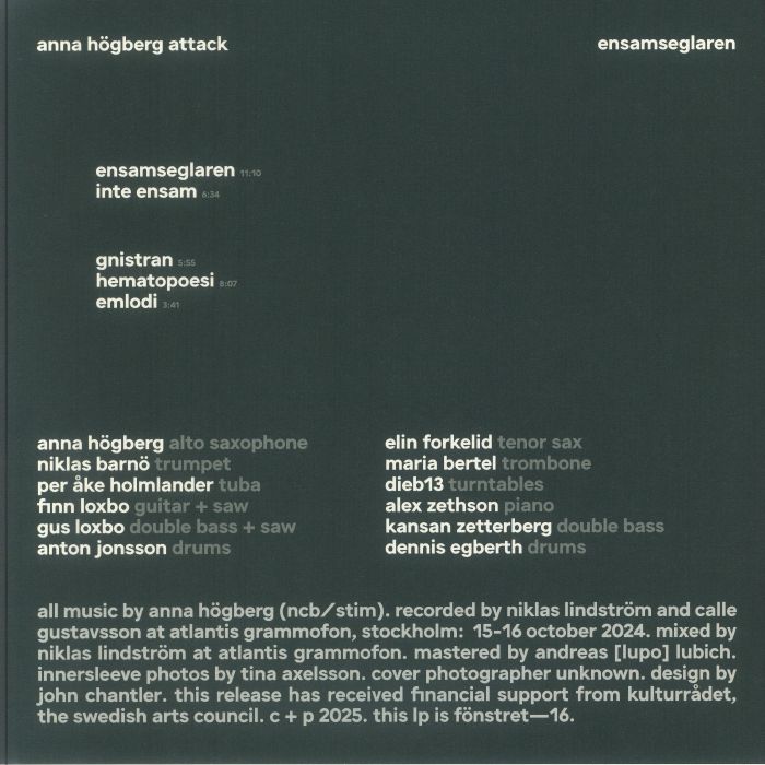 ANNA HOGBERG ATTACK - Ensamseglaren Vinyl at Juno Records.