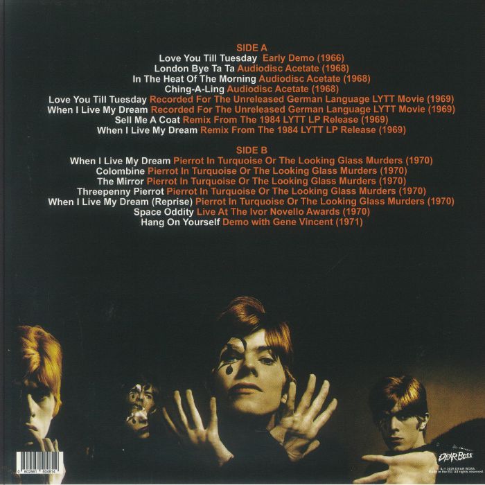 David BOWIE - Standing On My Own: Rare Tracks 1966-1969 Vinyl at Juno ...