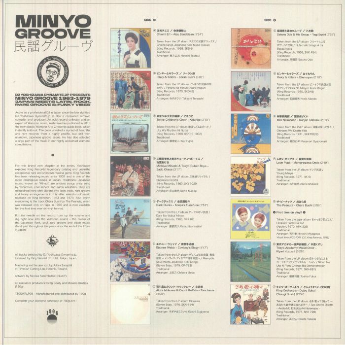 DJ YOSHIZAWA DYNAMITE/VARIOUS - Minyo Groove 1963-1979: Japan Meets ...
