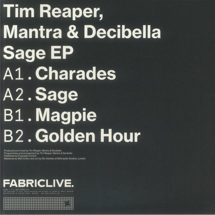Tim REAPER/MANTRA/DECIBELLA - Sage EP Vinyl at Juno Records.