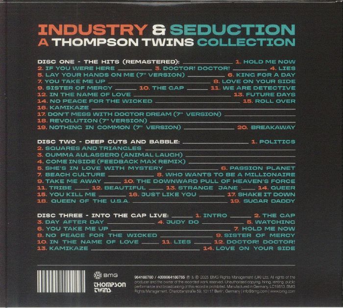 THOMPSON TWINS - Industry & Seduction: A Thompson Twins Collection ...