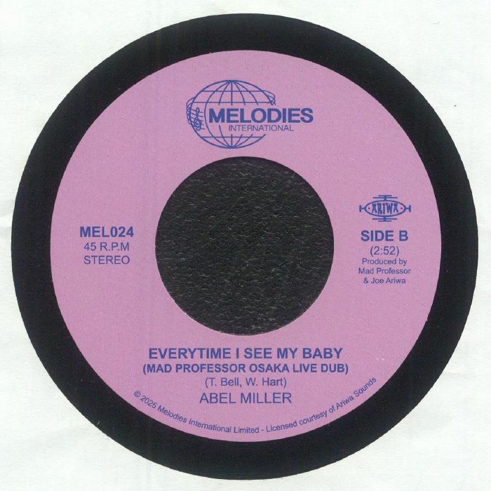 Abel MILLER/MAD PROFESSOR - Everytime I See My Baby Vinyl at Juno Records.