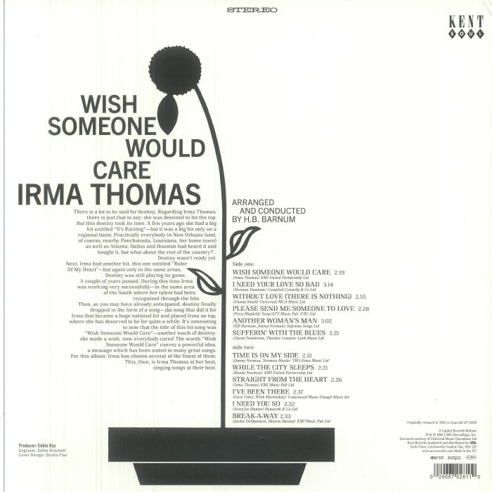 Irma THOMAS - Wish Someone Would Care (reissue) Vinyl at Juno Records.