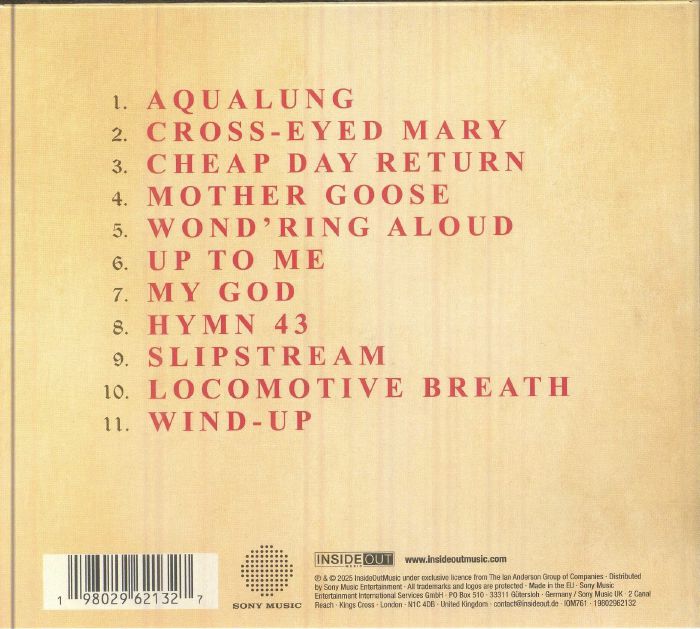 JETHRO TULL - Aqualung Live (Special Edition) (remastered) CD at Juno ...