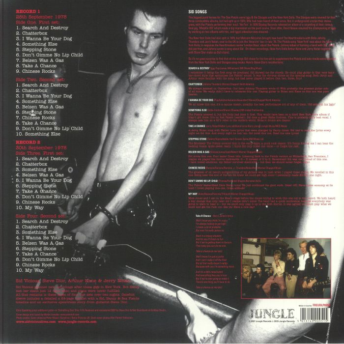 Sid VICIOUS - Sid Lives (Record Store Day Black Friday RSD 2025) Vinyl ...