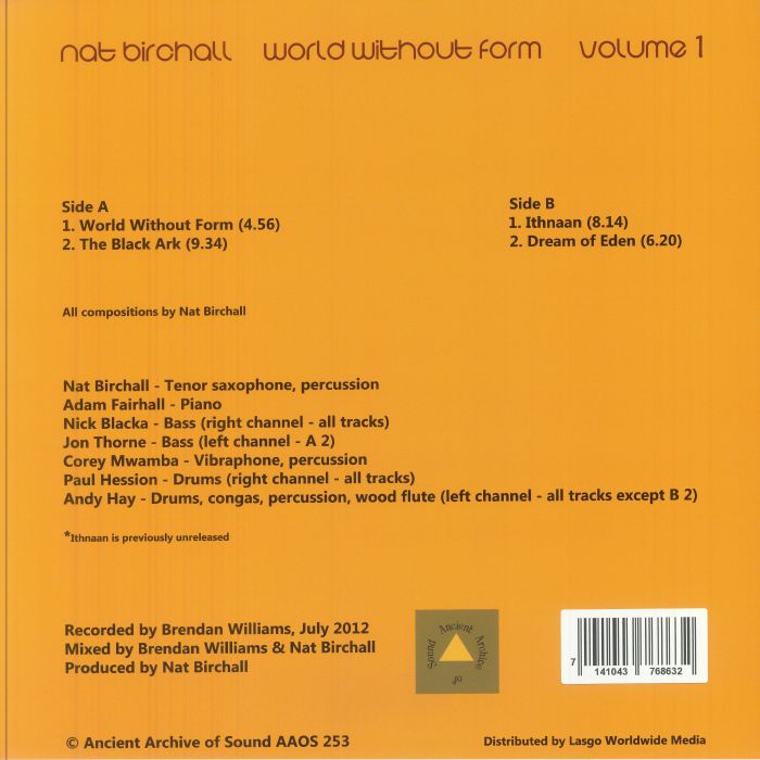 Nat BIRCHALL - World Without Form Volume 1 Vinyl at Juno Records.