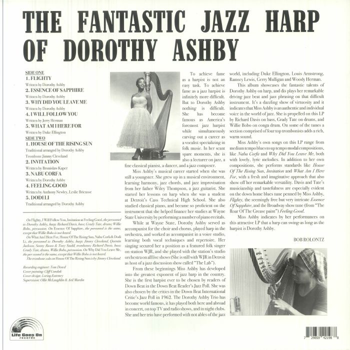 Dorothy ASHBY - The Fantastic Jazz Harp Of Dorothy Ashby (reissue ...