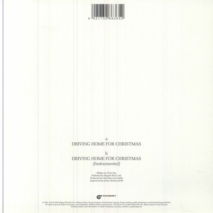Chris REA - Driving Home For Christmas Vinyl at Juno Records.