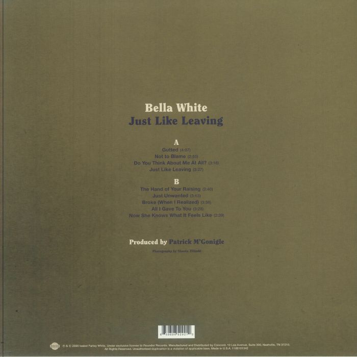Bella WHITE - Just Like Leaving Vinyl at Juno Records.
