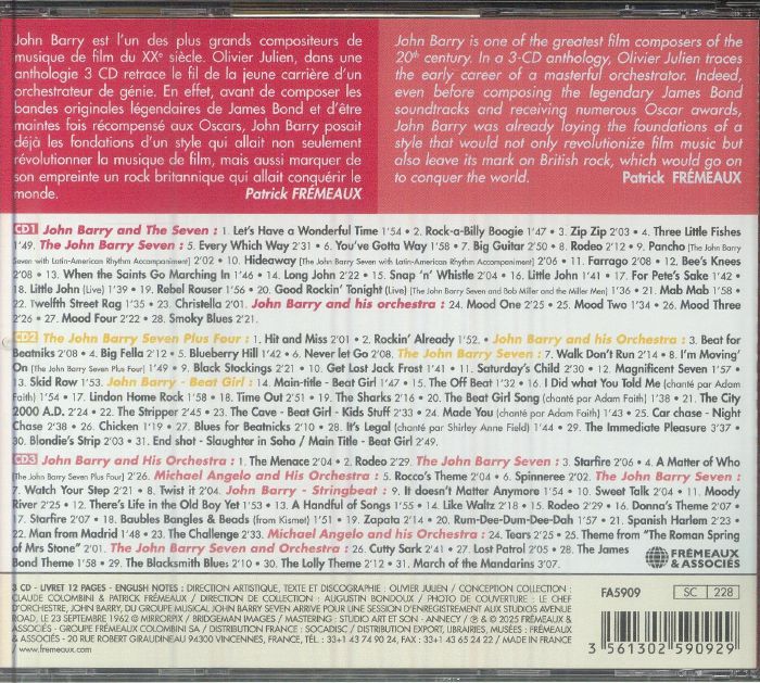 John BARRY - Integrale 1957-1962 CD at Juno Records.